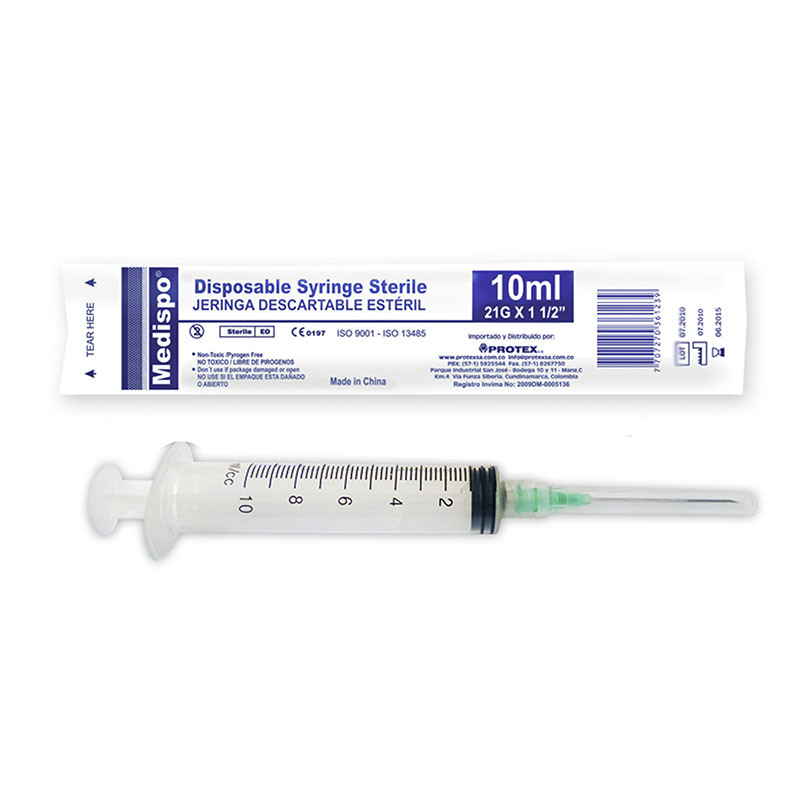 JERINGA MEDISPO 3P 10 ML 21X1.1/2 – Droguerías Ronid